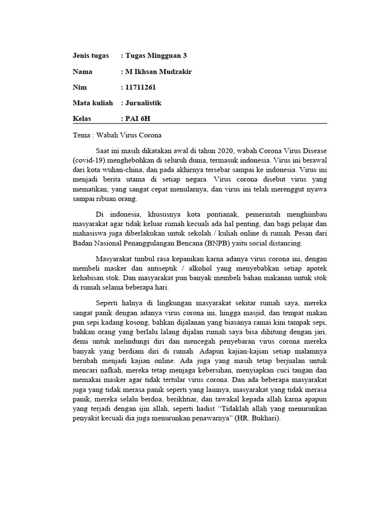 M Ikhsan Mudzakir Tugas Mingguan 3 | PDF