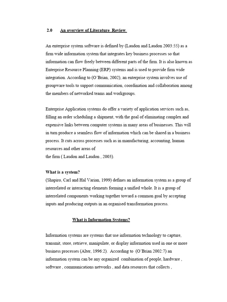 Chapter 2 Only Dissertation. | PDF | Business Process | Information System