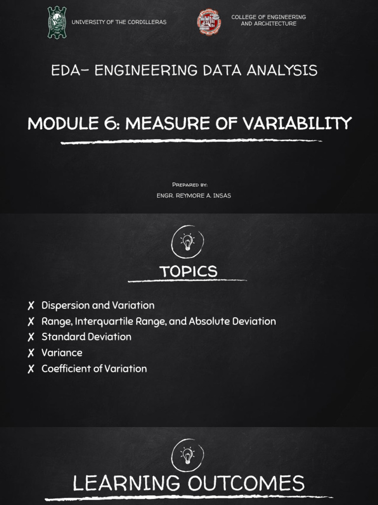 Module 7 - Measures of Variability | PDF | Variance | Statistical Dispersion