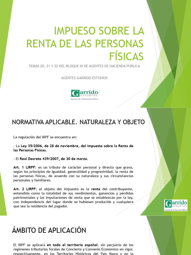 PPT IRPF | PDF | Impuestos | Salario
