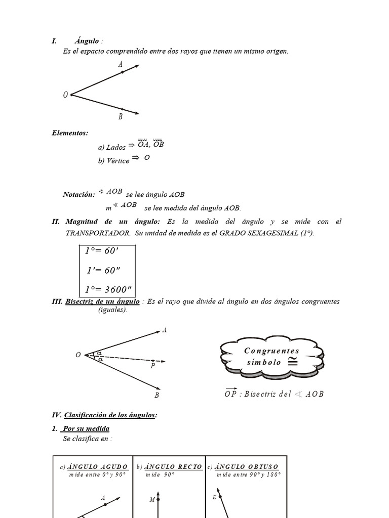 Ficha Angulos | PDF | Ángulo | Geometría euclidiana