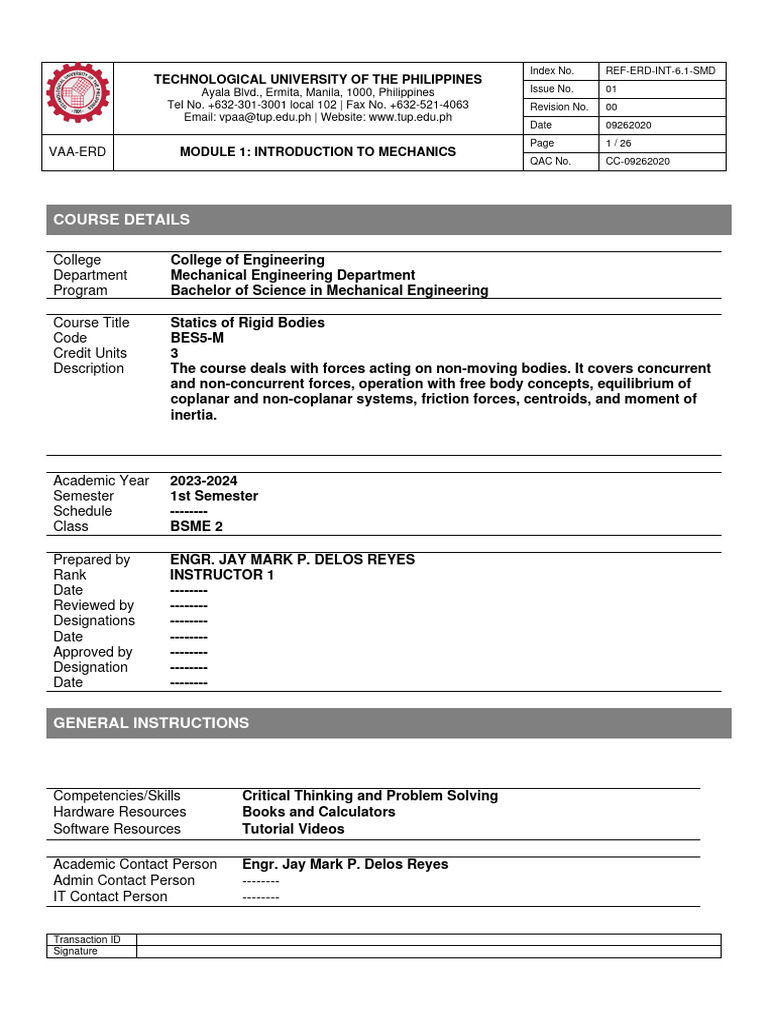 Module 1 Introduction To Engineering Mechanics | PDF | Euclidean Vector | Trigonometric Functions