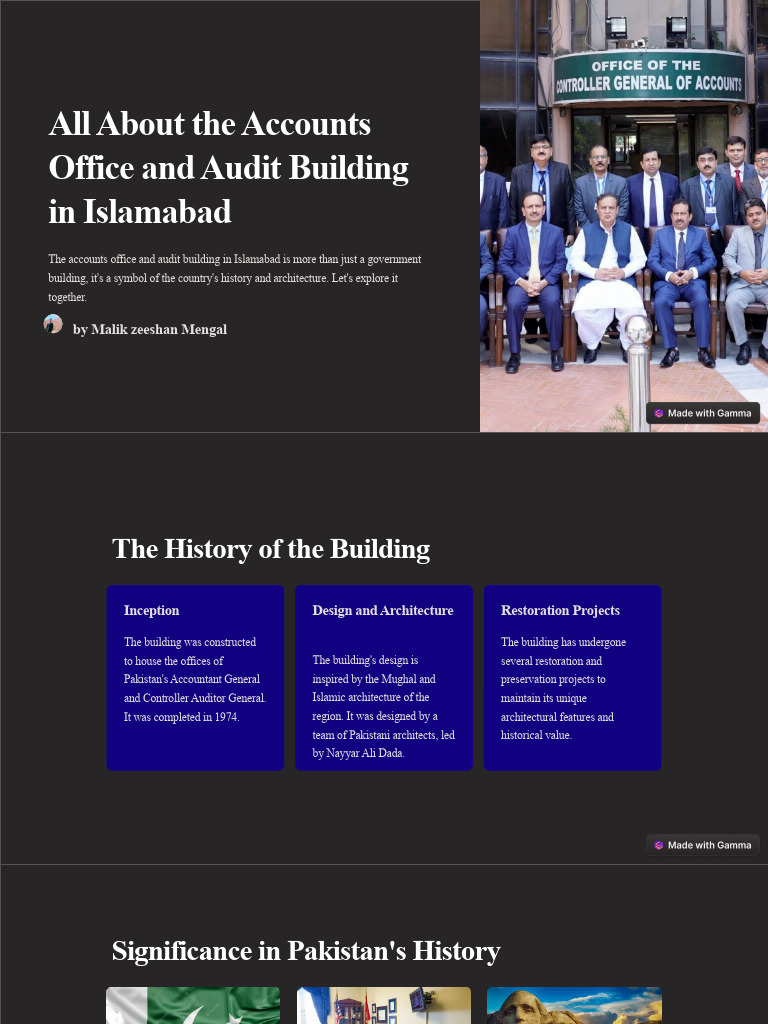 All About The Accounts Office and Audit Building in Islamabad | PDF ...