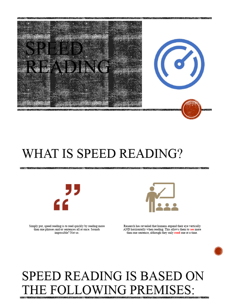Speed Reading | PDF
