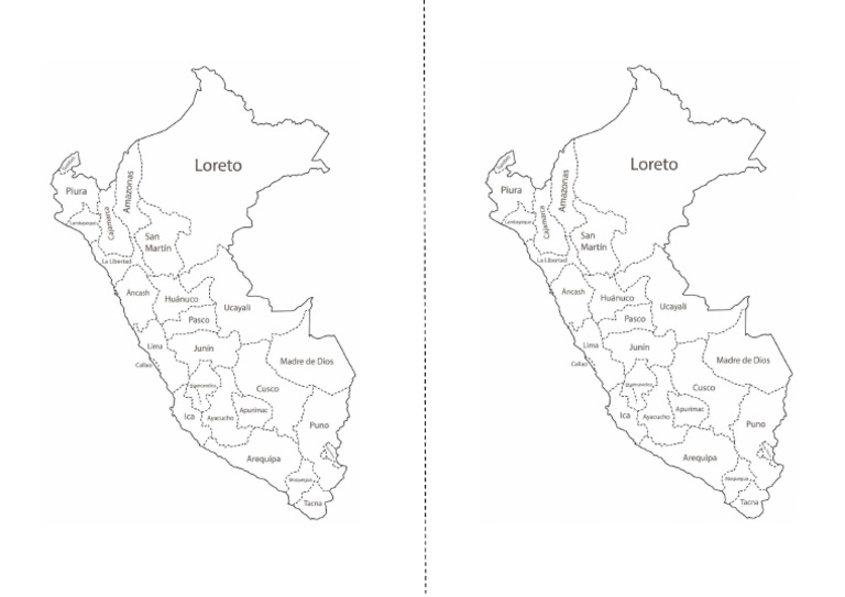 Mapa Del Perú | PDF