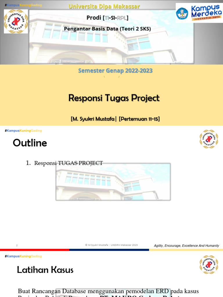 Contoh Kasus Tugas Project | PDF