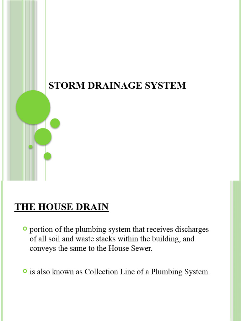 House Storm Drainage System Overview | PDF | Storm Drain | Plumbing