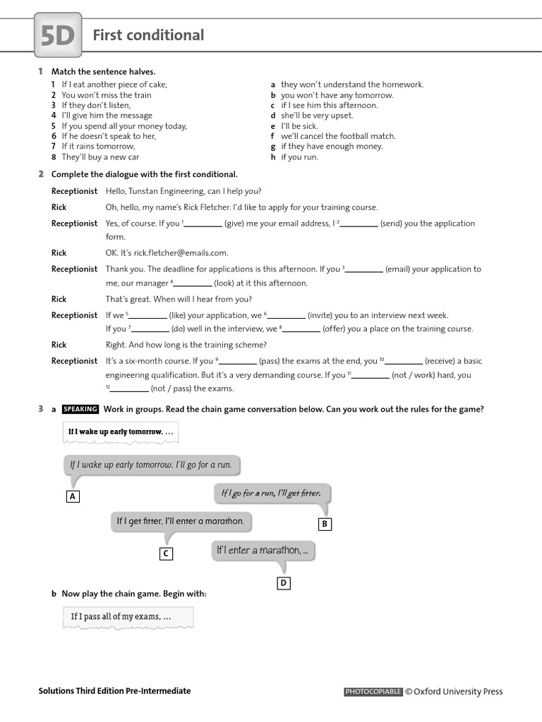 5D First Conditional | PDF