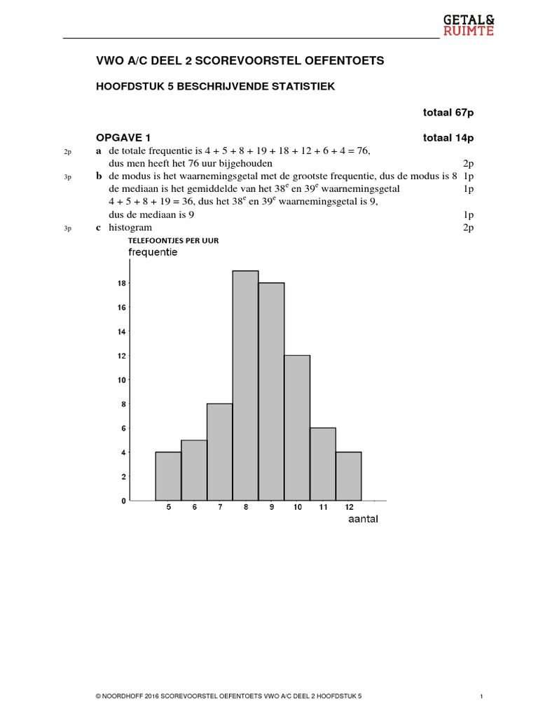 GR11 VAC2 H05 Oefentoets Correctievoorstel | PDF