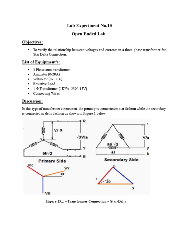Open Ended Lab | PDF | Transformer | Electronic Engineering