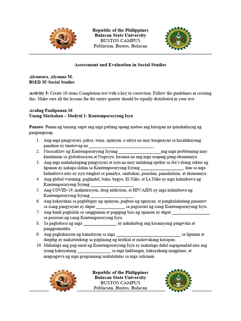 Alcantara, Alyanna M. Activity 3,4,5,6 | PDF