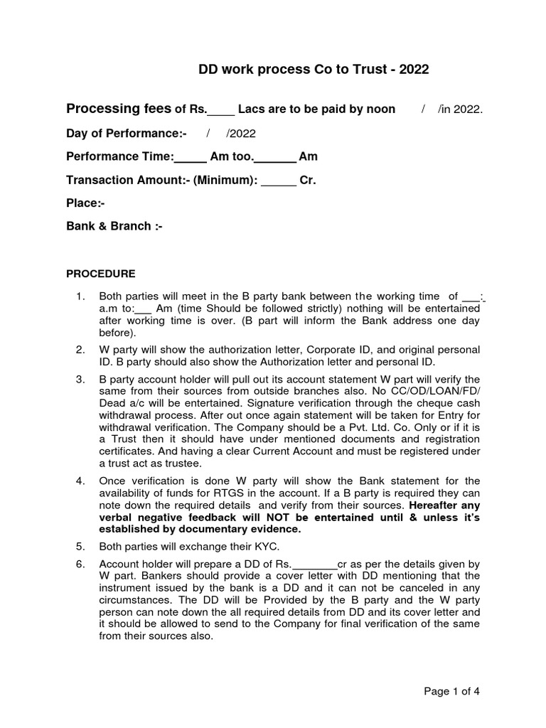 Trust Transaction Guidelines | PDF | Cheque | Banks