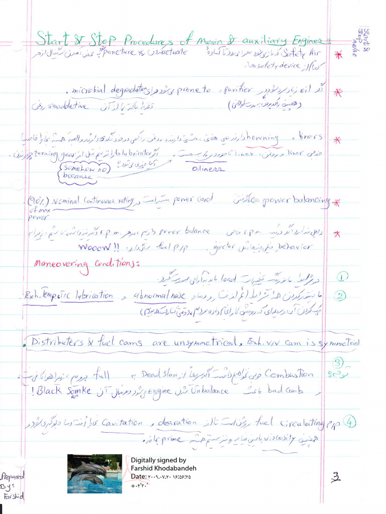 M.E & A.E Start, Stop Procedures | PDF | Diesel Engine | Engines