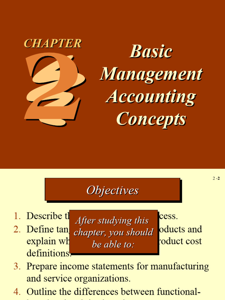 Topic 2 - Basic Concepts | PDF | Cost | Expense