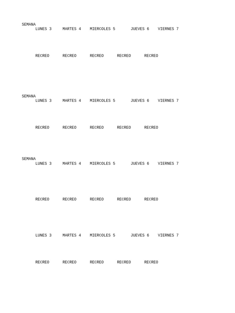 Planificador Semanal Editable Varios Formatos | PDF