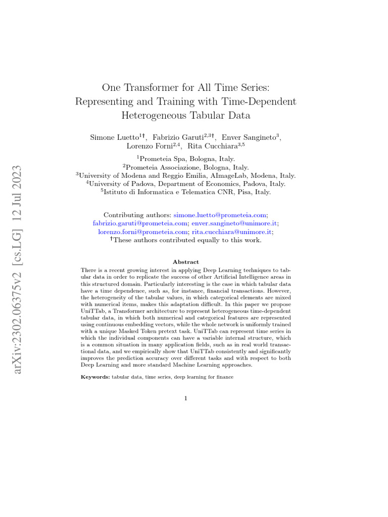 DL For Finance | PDF | Time Series | Deep Learning