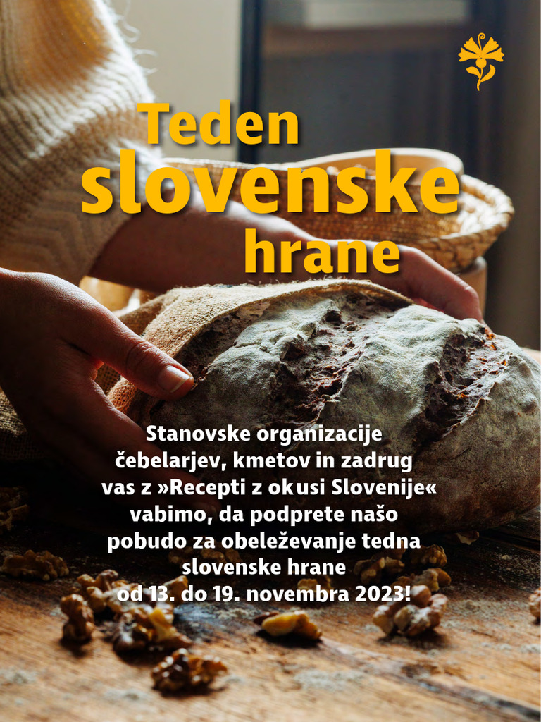 Recepti Z Okusi Slovenije Za Teden Slovenske Hrane | PDF