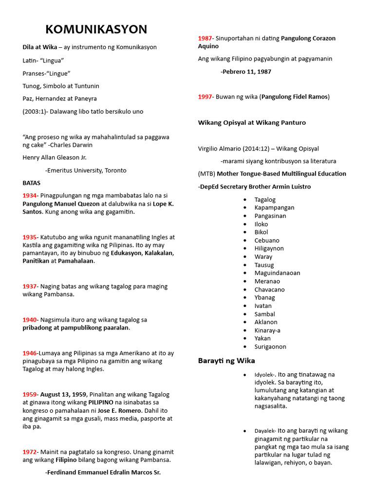 KOMUNIKASYON-reviewer | PDF