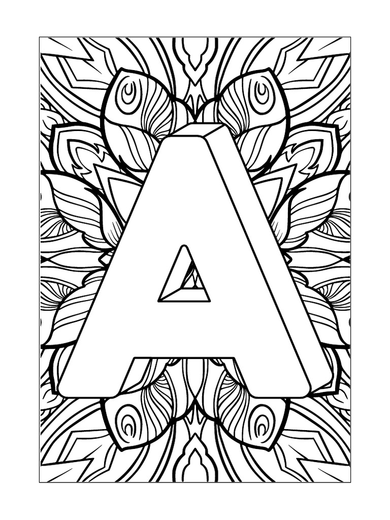 Alphabet Mandala Coloring Book | PDF