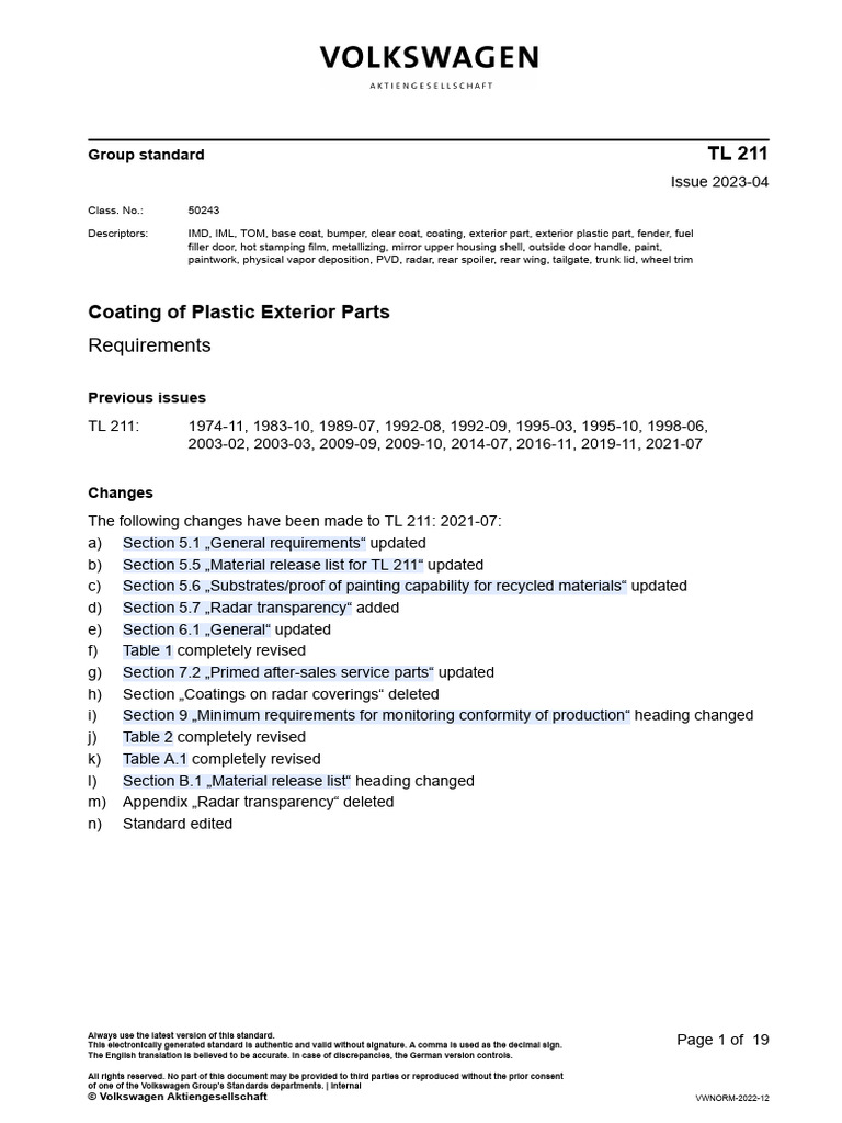 TL 211 en | PDF | Paint | Coating
