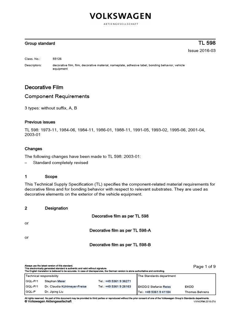 TL 598 en | PDF | Adhesive | Humidity