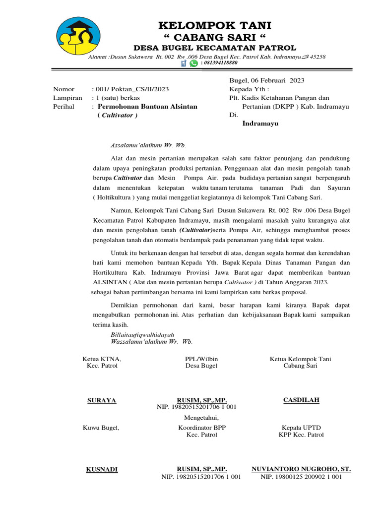 Proposal Multivator THN 2023 TTD KTNA Bugel | PDF