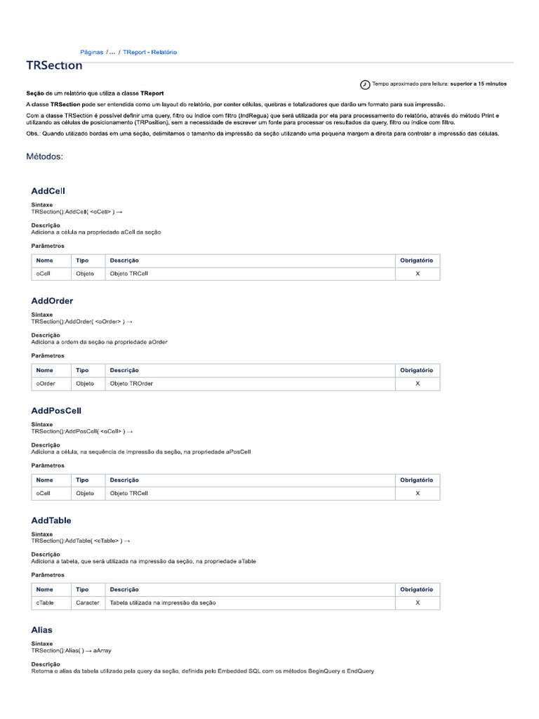 TRSection - Frameworksp - TDN | PDF