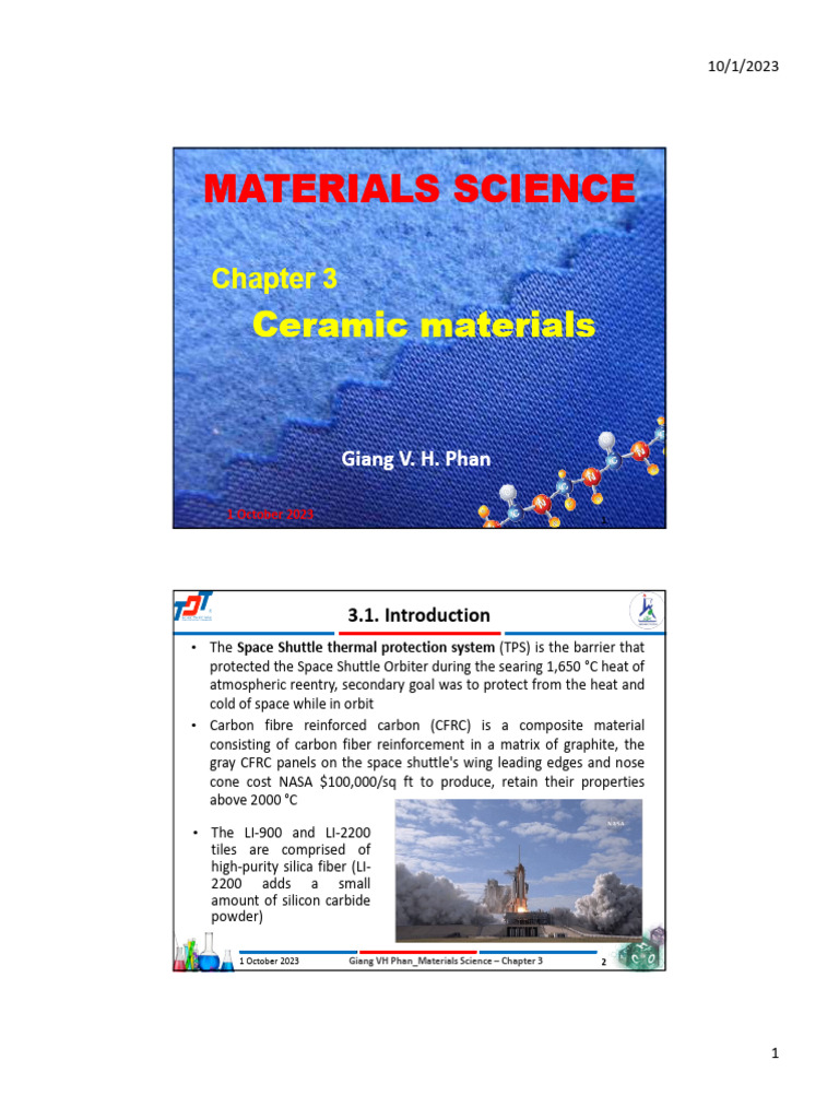 Chapter 3 - Ceramic Materials | PDF | Ceramics | Silicon
