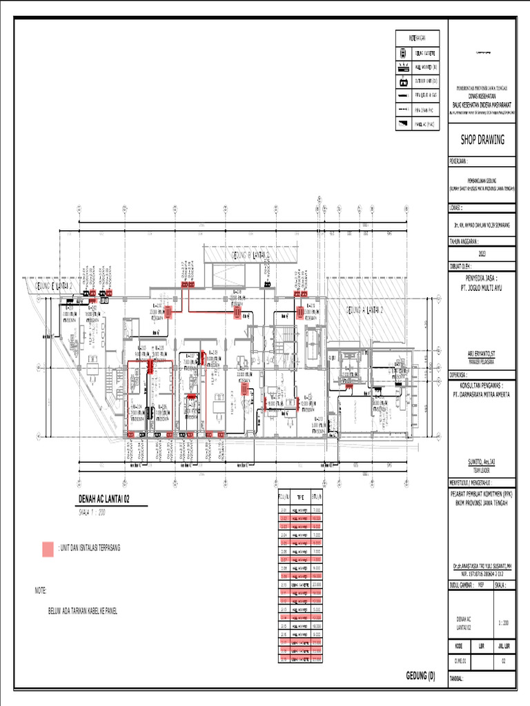 Denah Ac Gedung D Rev 01 | PDF