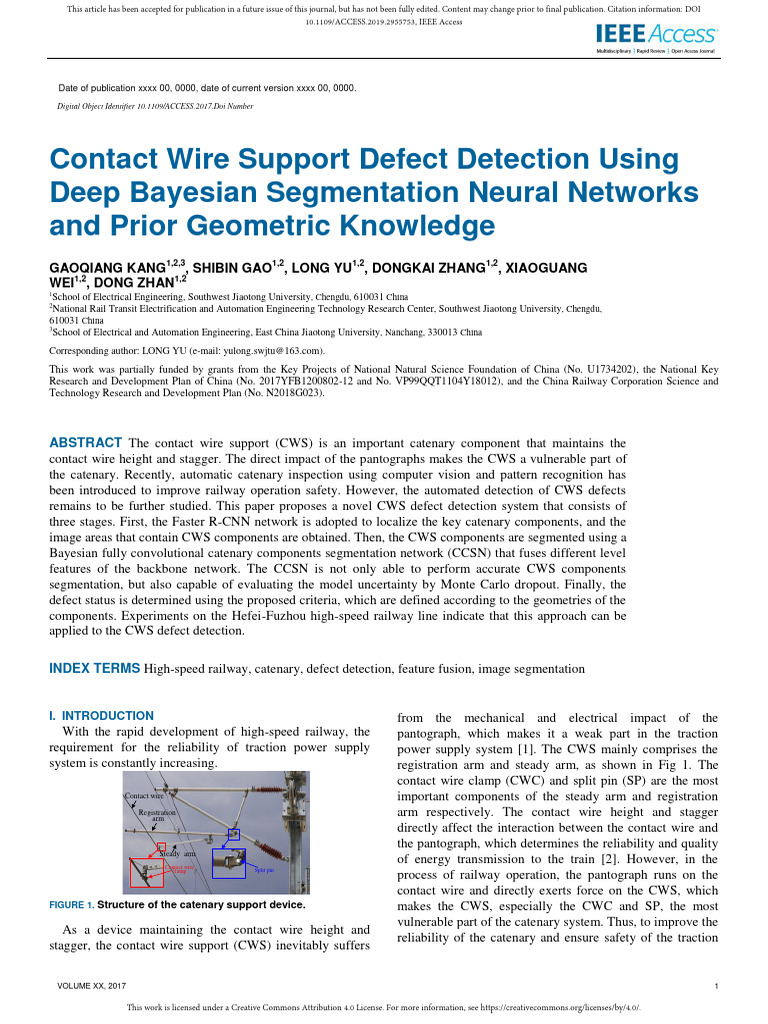 Contact Wire Support Defect Detection Using Deep B | PDF | Image Segmentation | Artificial ...