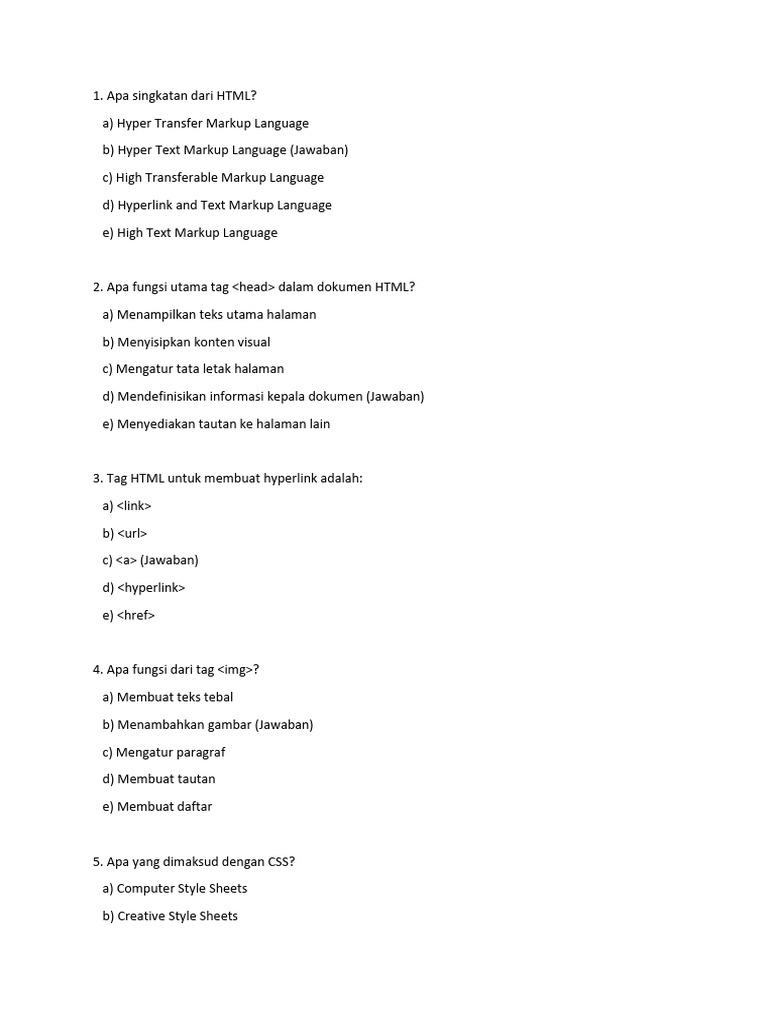 Soal PEMROGRAMAN | PDF | Komputer