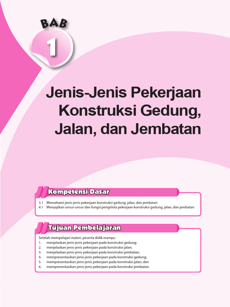 Jenis-Jenis Pekerjaan Konstruksi | PDF