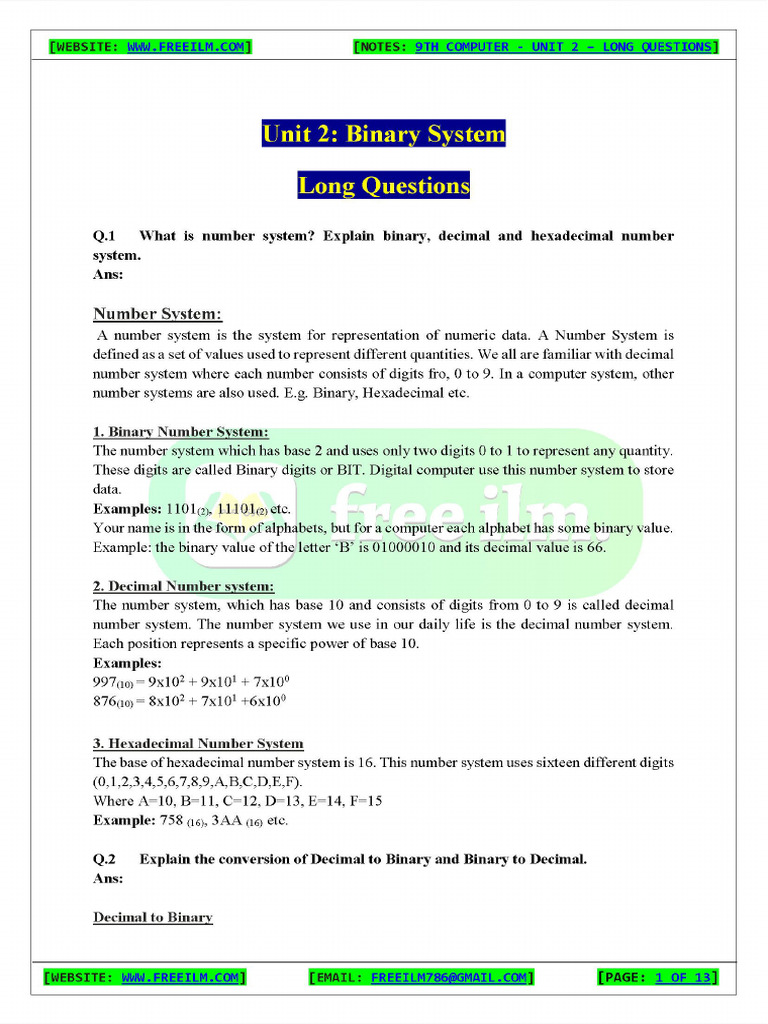 9th Comp CH 2 LQ | PDF