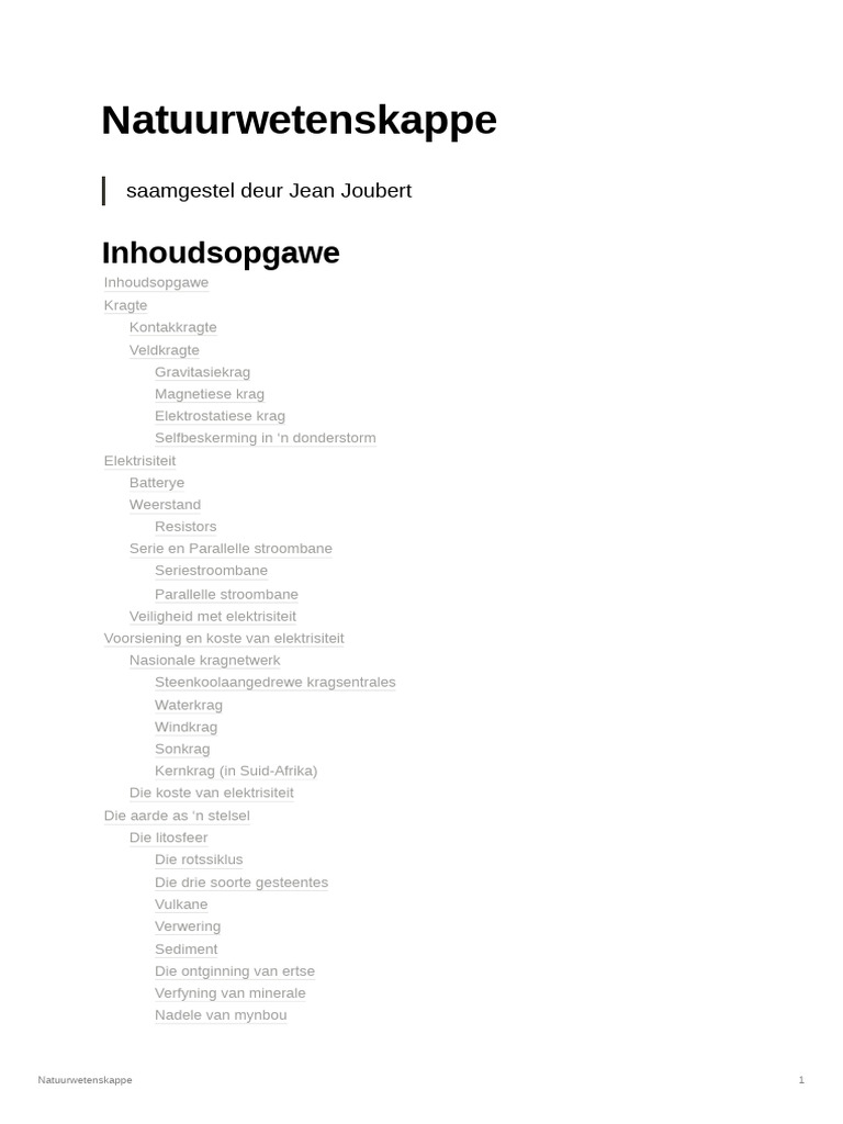 NW Opsommings KWT 3-4 | PDF