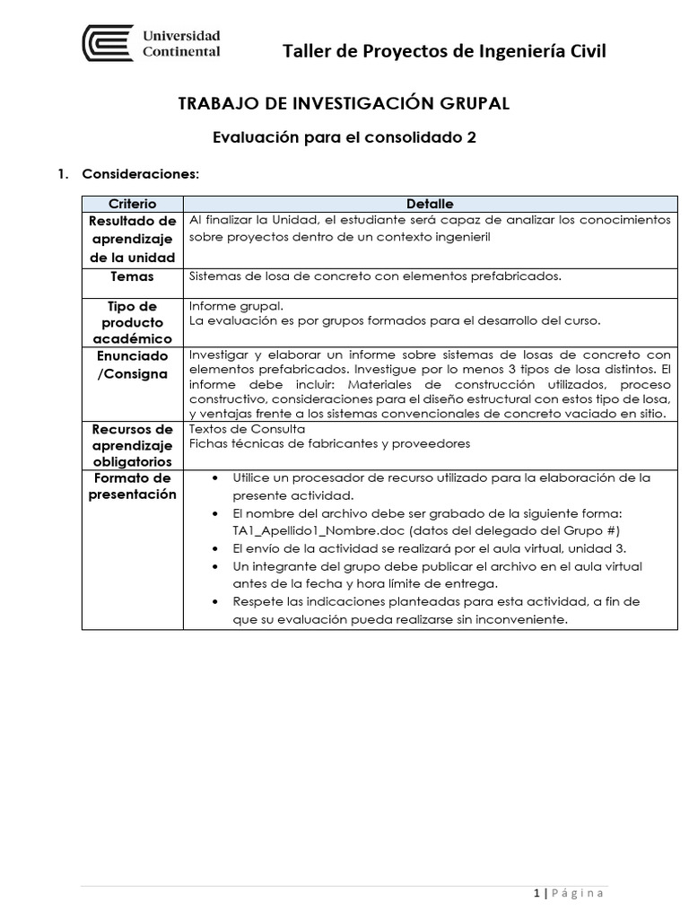 Actividad Virtual 2 | PDF | Evaluación | Hormigón