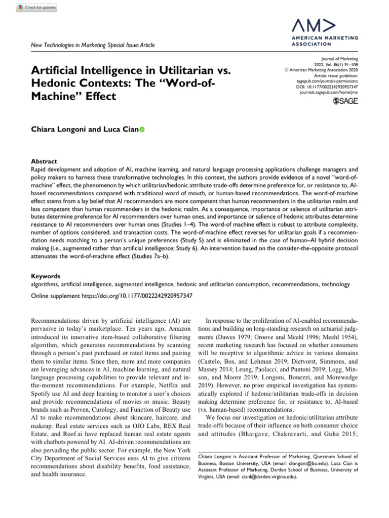 longoni-cian-2020-artificial-intelligence-in-utilitarian-vs-hedonic ...