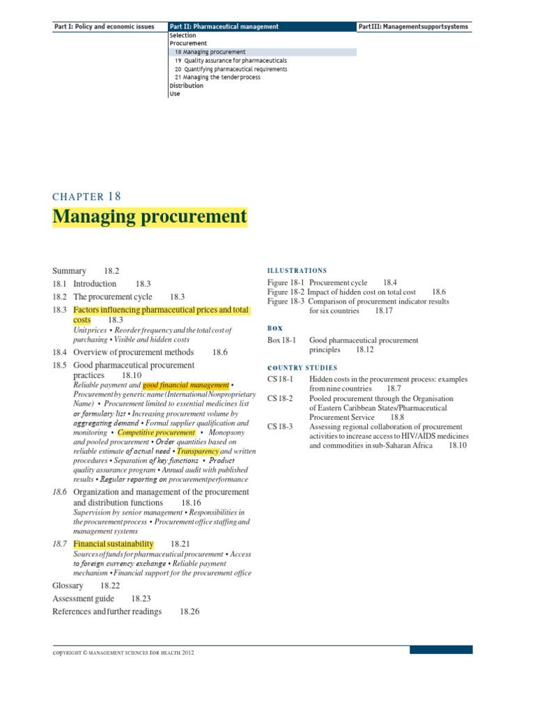 Best Practices in Pharmaceutical Procurement | PDF | Procurement ...