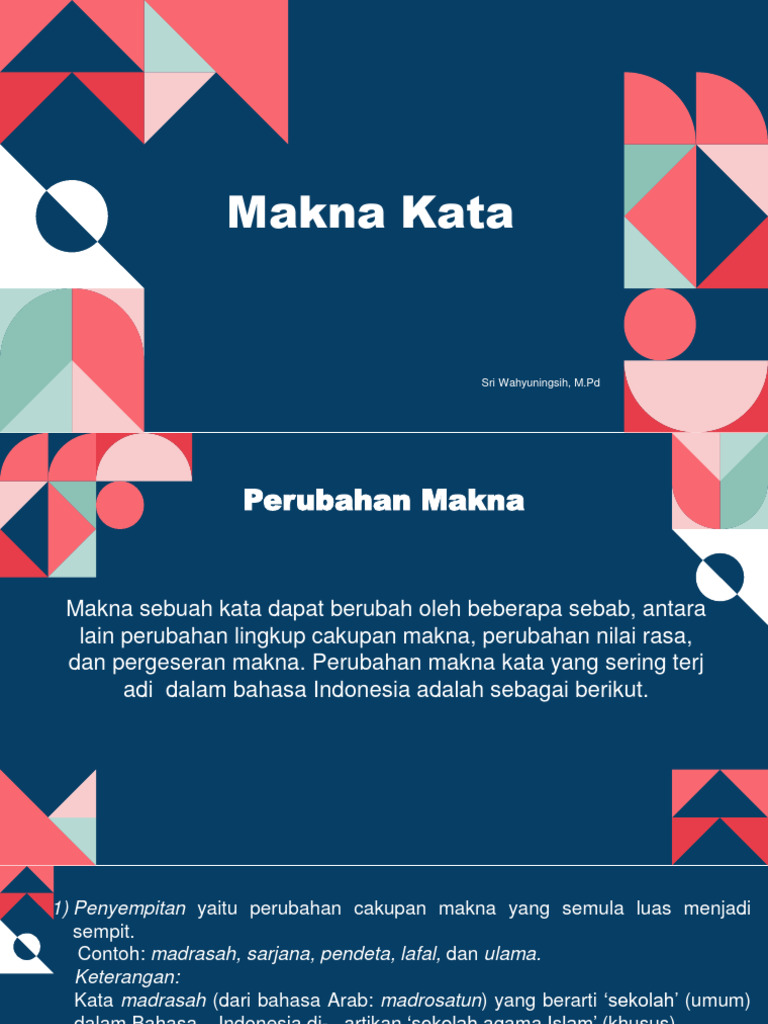 Makna Kata-Perubahan Makna PDF | PDF | Kajian Bahasa Asing | Sains ...