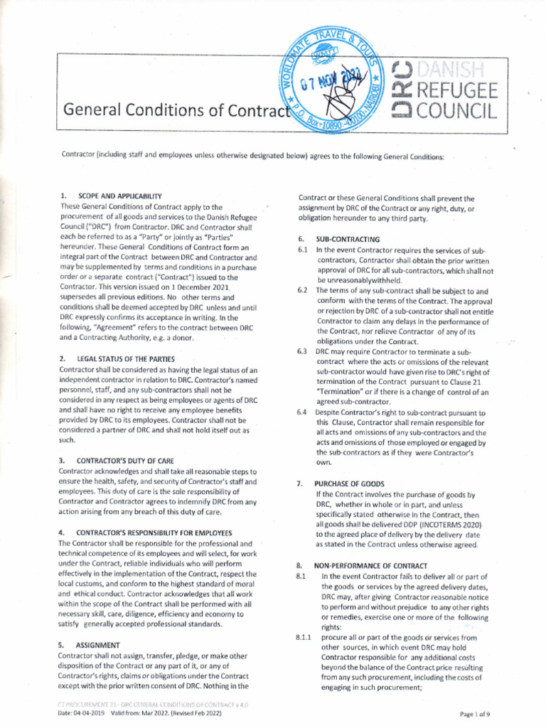 General Conditions | PDF
