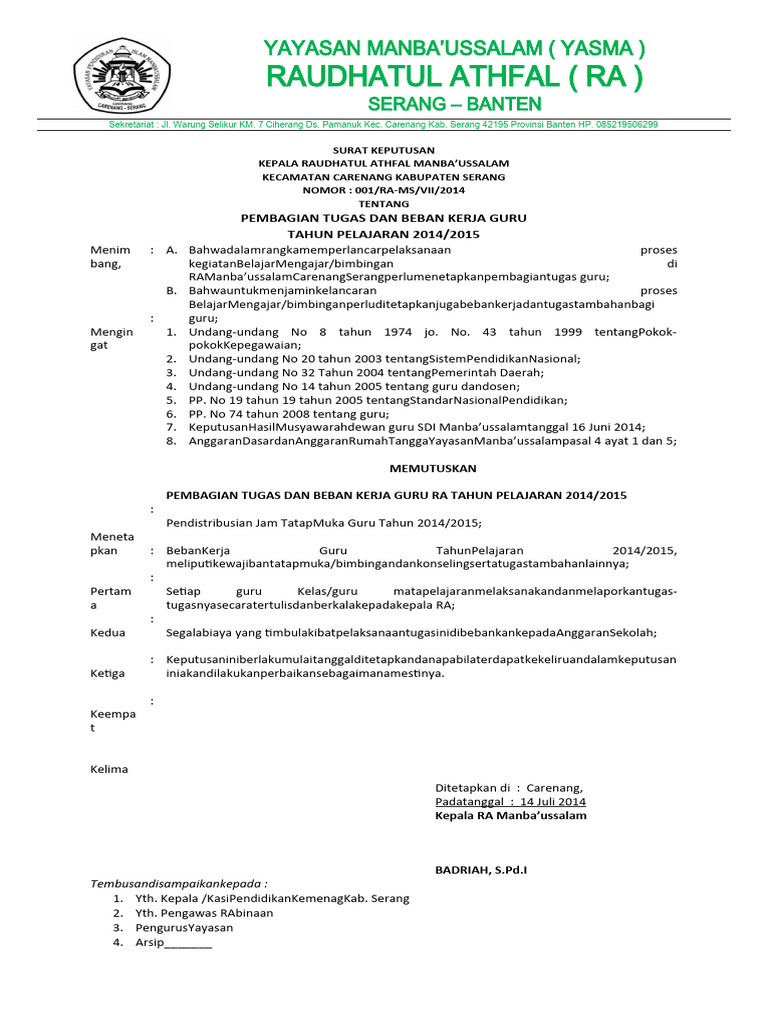 Surat Surat SKBK, Dan SK Bop | PDF