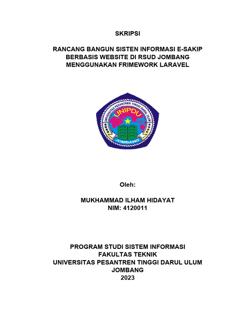 #Template Laporan Skripsi 2020 | PDF | Bisnis | Komputer