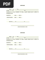 Modelo de Atestado Médico 1 | PDF