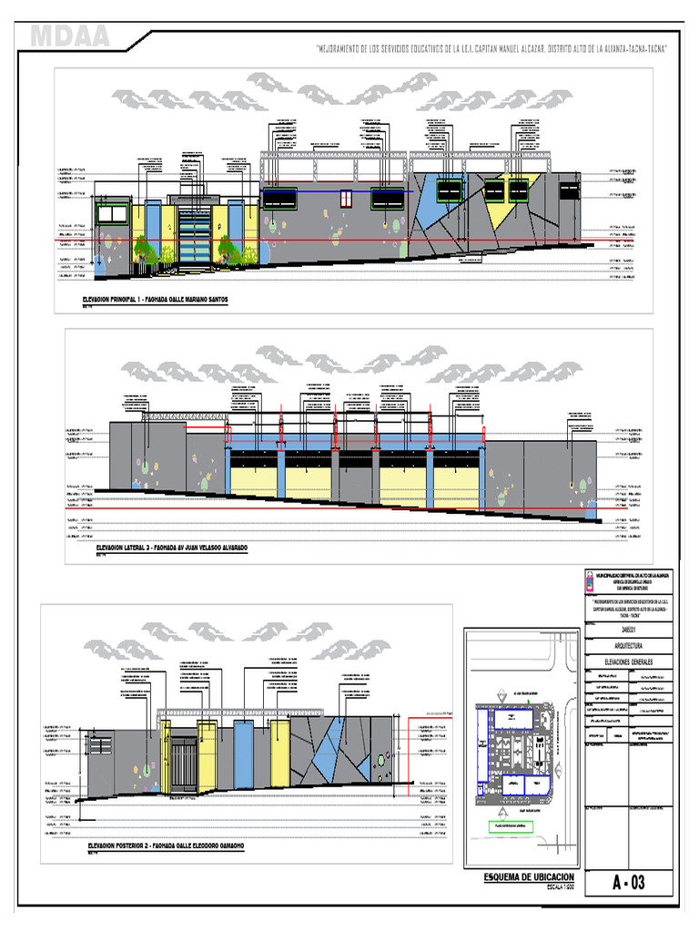 3a - 03 Elevaciones Generales Iei Csa Dwg-Elevaciones Generales | PDF ...