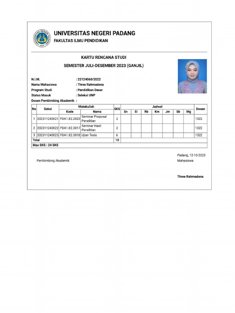 KRS Semester 3 | PDF