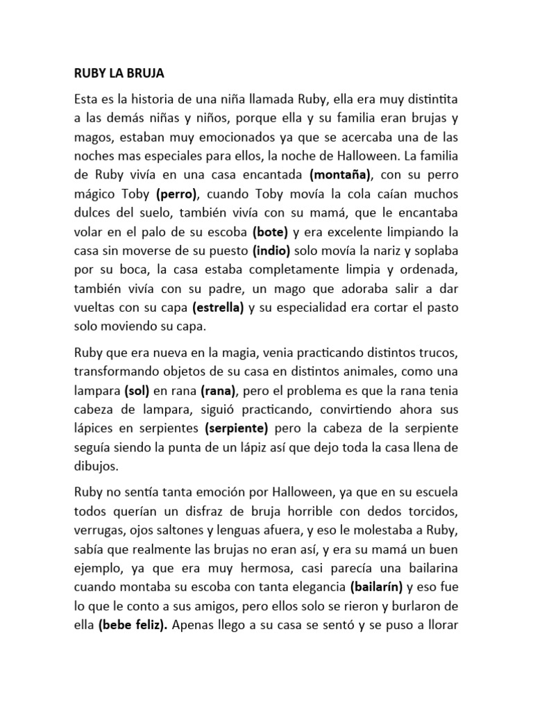 Ruby La Bruja | PDF