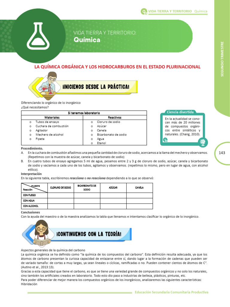 6° Texto de Química - 2° Trim. | PDF | Compuestos orgánicos | Compuestos químicos
