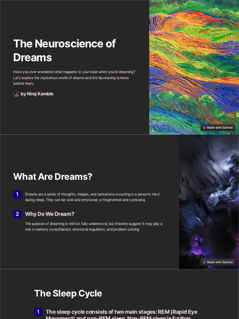 The Neuroscience of Dreams | PDF | Sleep | Dream