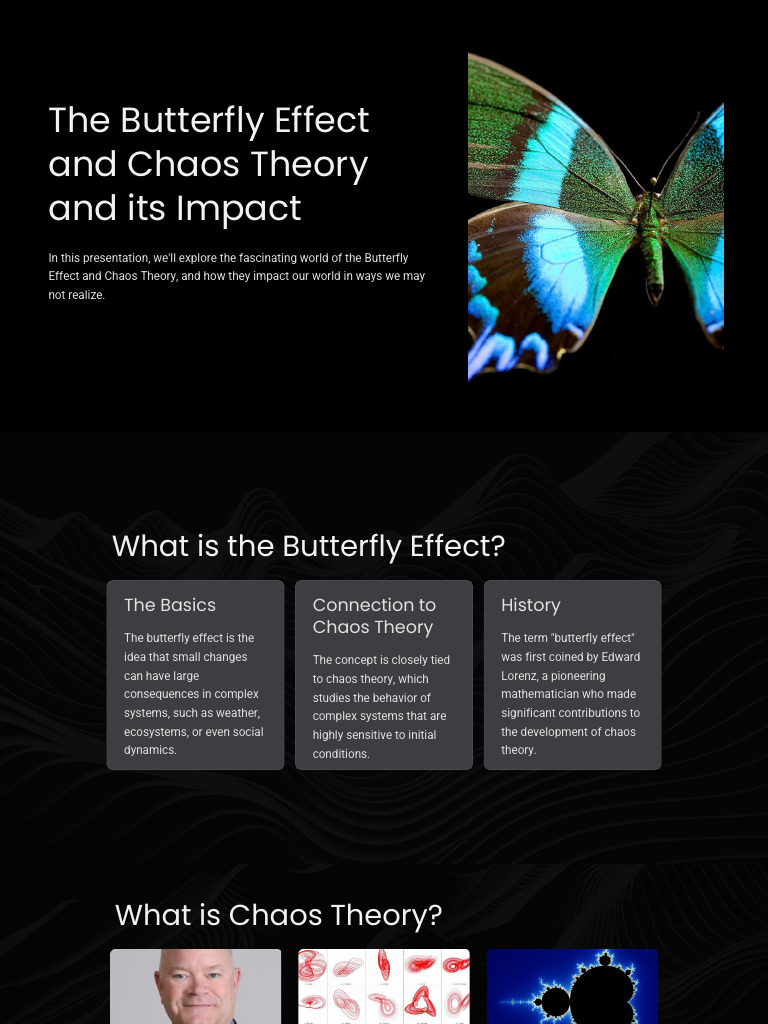 Butterfly Effect and Chaos Theory PDF | Download Free PDF | Chaos ...