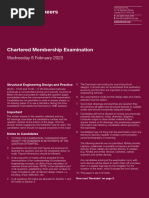 IStructE Chartered Exam Past Paper | PDF | Technology & Engineering