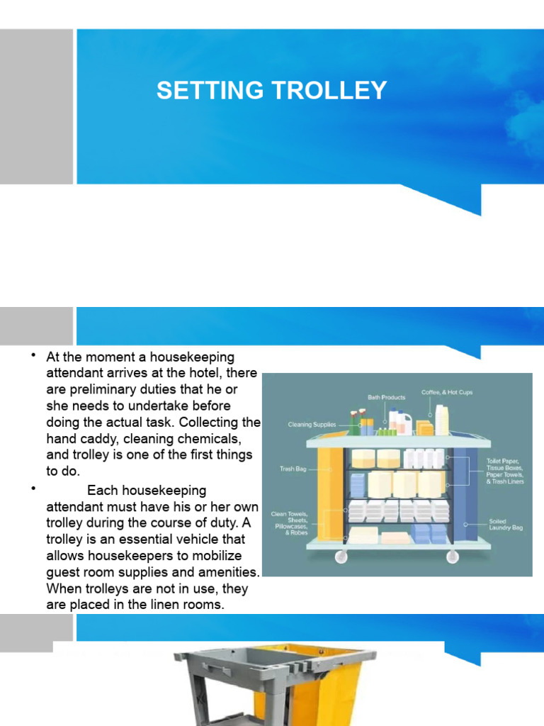 Setting Trolley | PDF | Housekeeping | Home